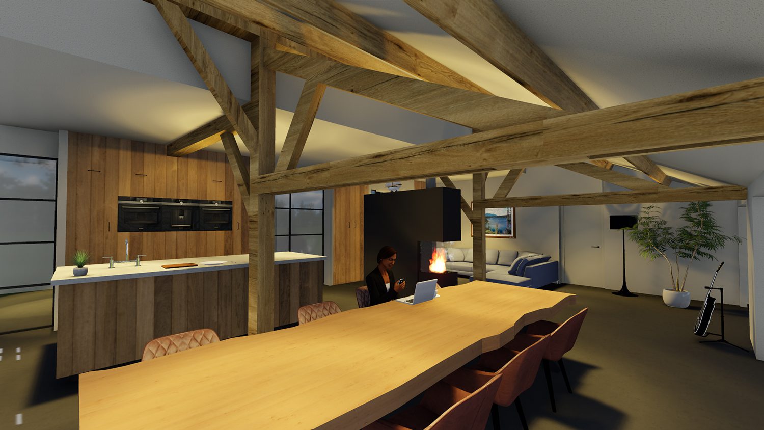 verbouwing en splitsing monumentale boerderij (370) - Spanjers Architect